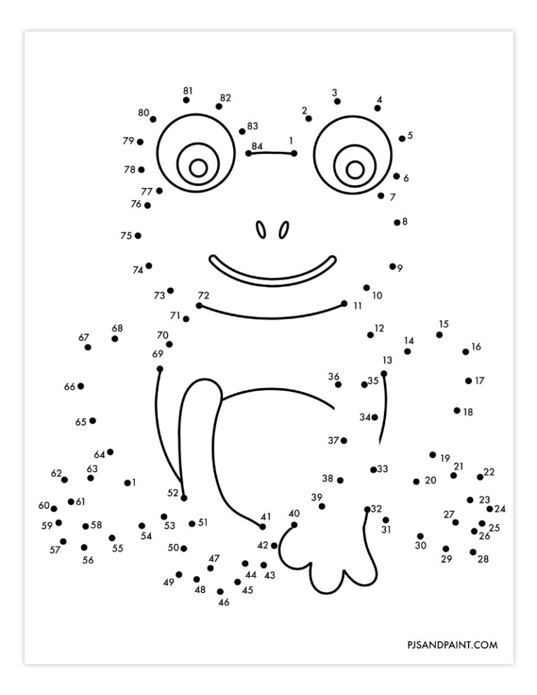 13 Free Printable Connect the Dots Worksheets - Pjs and Paint