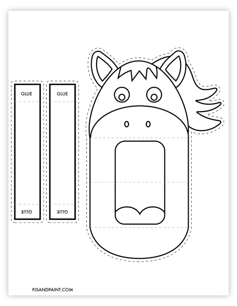 25 Free Printable Paper Hand Puppets - Pjs and Paint