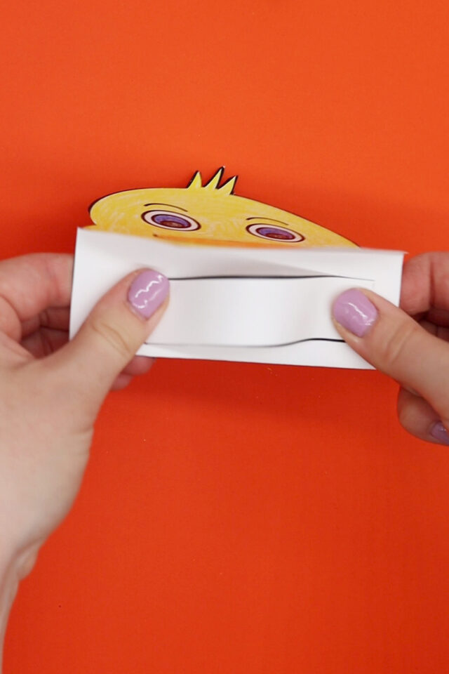 Free Printable Chick Puppet - Pjs and Paint