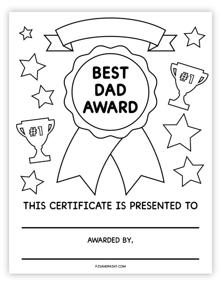 10 Free Printable Father's Day Games and Activities - Pjs and Paint