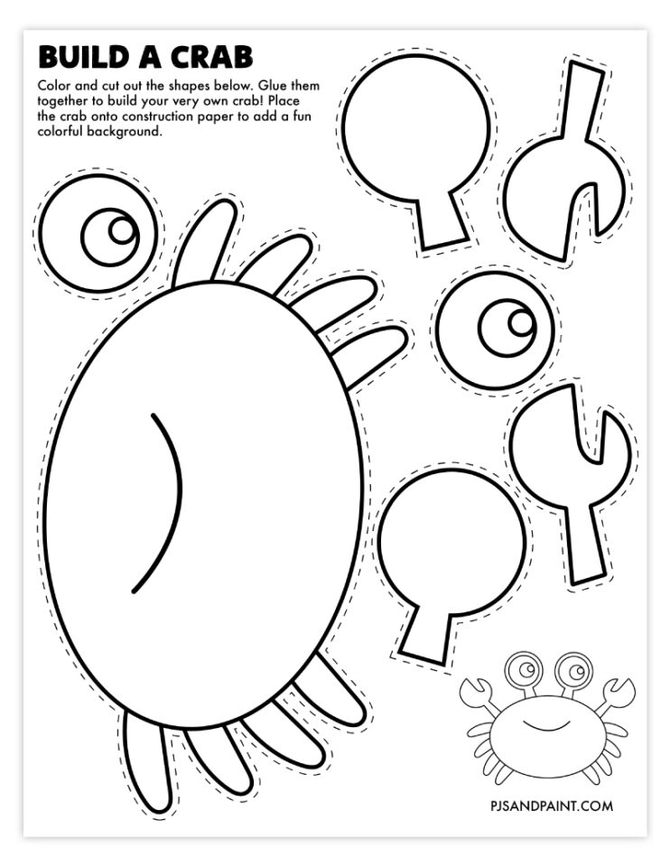 46 Free Printable Build Your Own Animal Crafts - Pjs and Paint