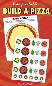 Free Printable Build a Pizza Craft - Pjs and Paint