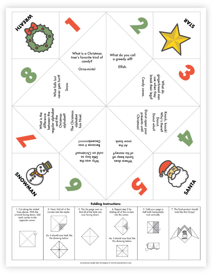 34 Free Printable Christmas Games and Activities - Pjs and Paint