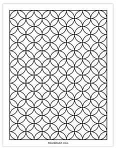 7 Free Printable Relaxing Pattern Coloring Pages - Pjs and Paint