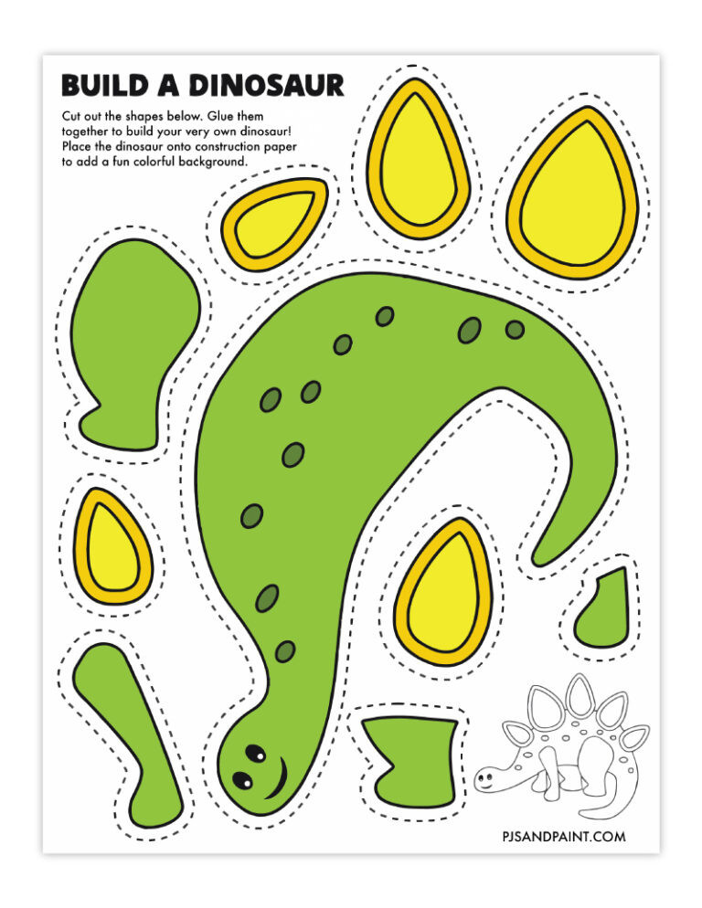 31 Free Printable Cut and Paste Projects - Pjs and Paint