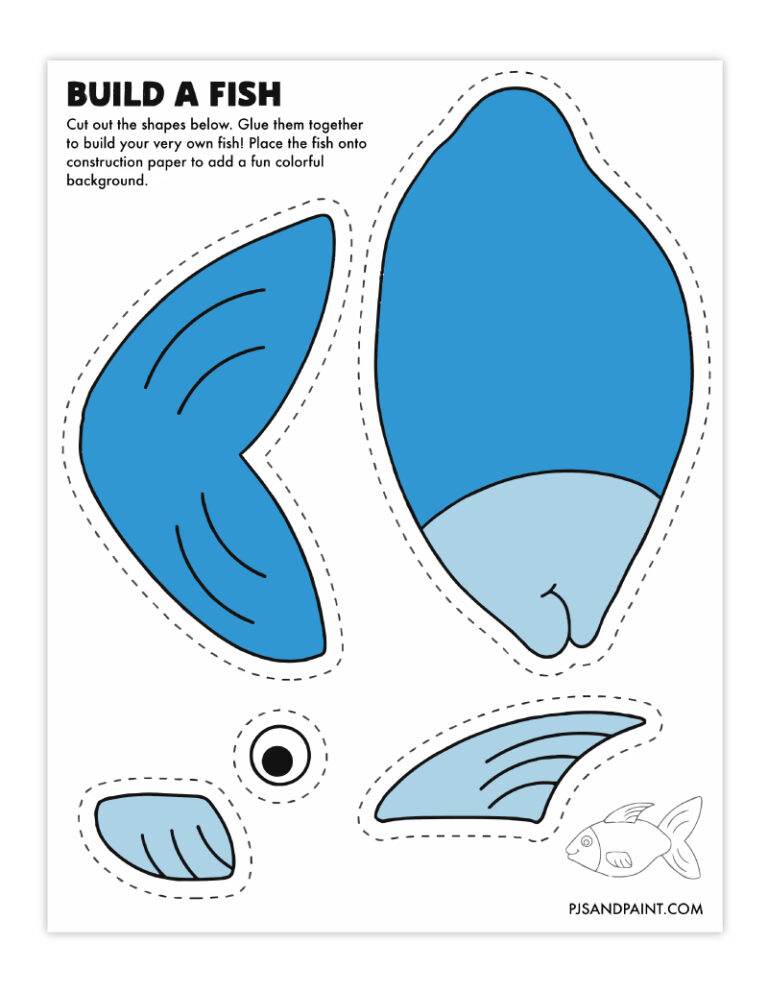 31 Free Printable Cut and Paste Projects - Pjs and Paint