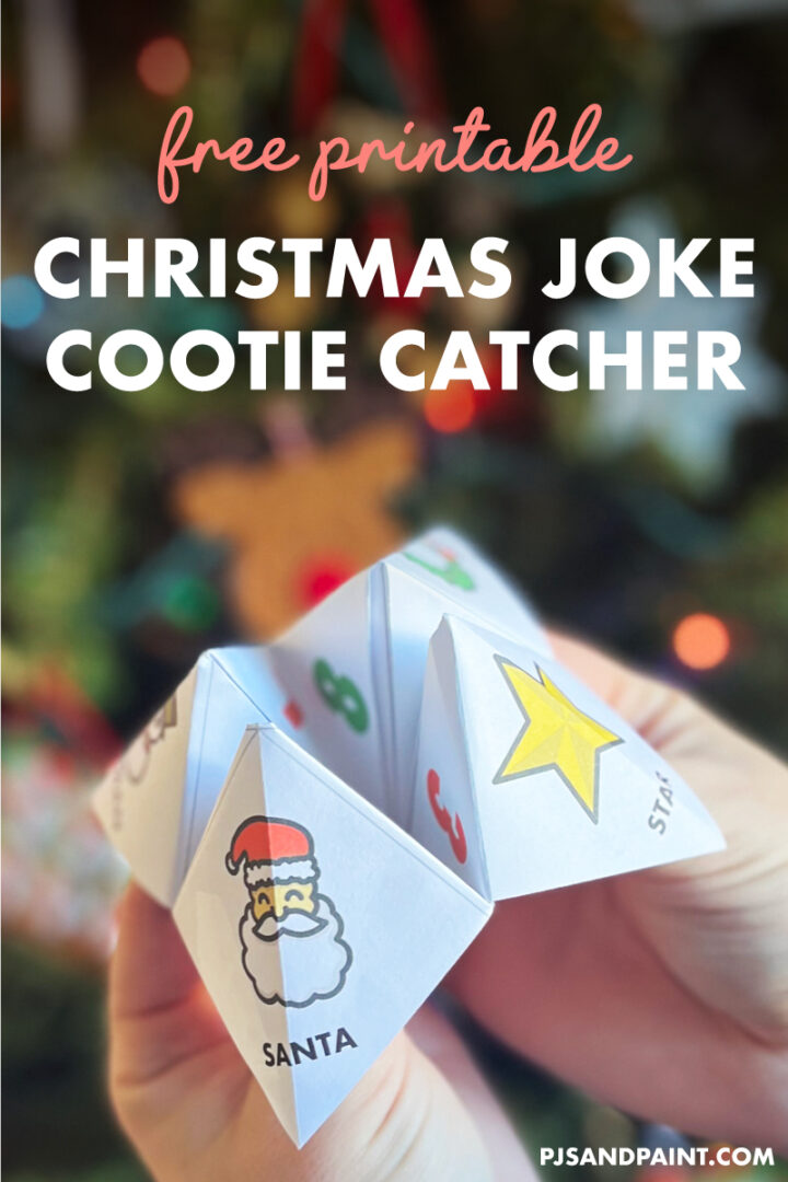 Free Printable Christmas Joke Cootie Catcher - Pjs and Paint