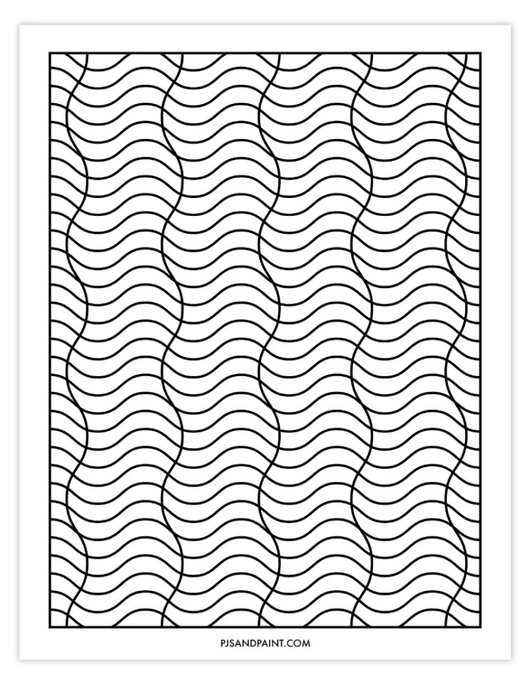 7 Free Printable Relaxing Pattern Coloring Pages - Pjs and Paint