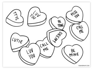 6 Free Printable Valentine's Day Coloring Pages - Pjs and Paint