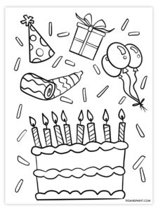 8 Free Printable Birthday Themed Games and Activities - Pjs and Paint