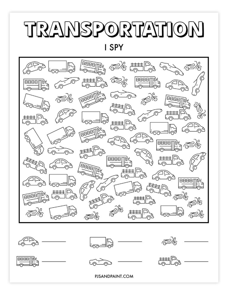 28 Free Printable I Spy Games - Pjs and Paint