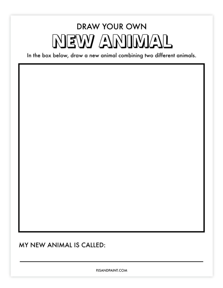 21 Free Printable Drawing Prompts for Kids - Pjs and Paint