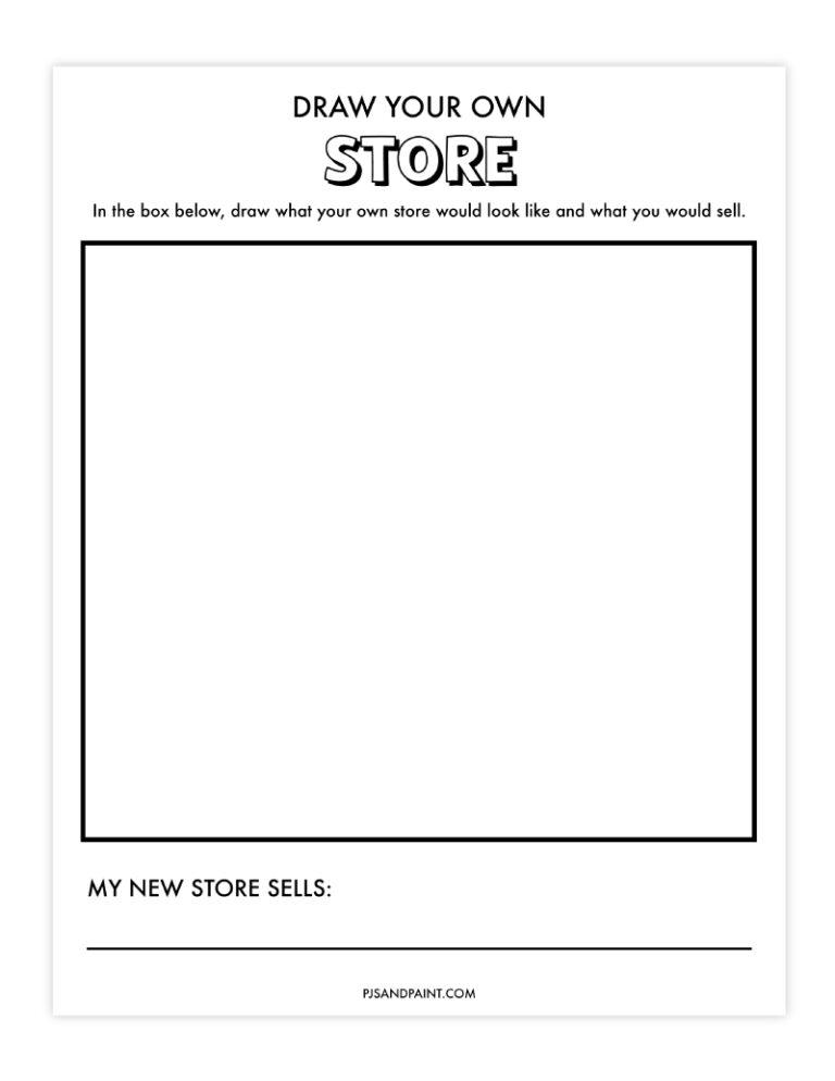 21 Free Printable Drawing Prompts for Kids - Pjs and Paint