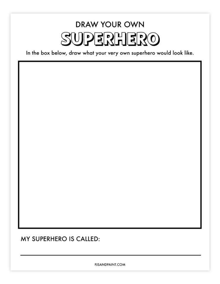 21 Free Printable Drawing Prompts for Kids - Pjs and Paint