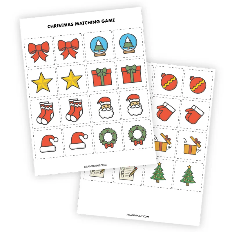 43 Free Printable Christmas Games and Activities - Pjs and Paint