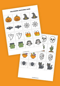 Free Printable Halloween Matching Game - Pjs and Paint