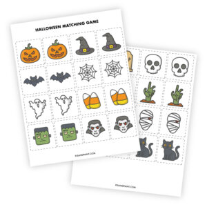 Free Printable Halloween Matching Game - Pjs and Paint