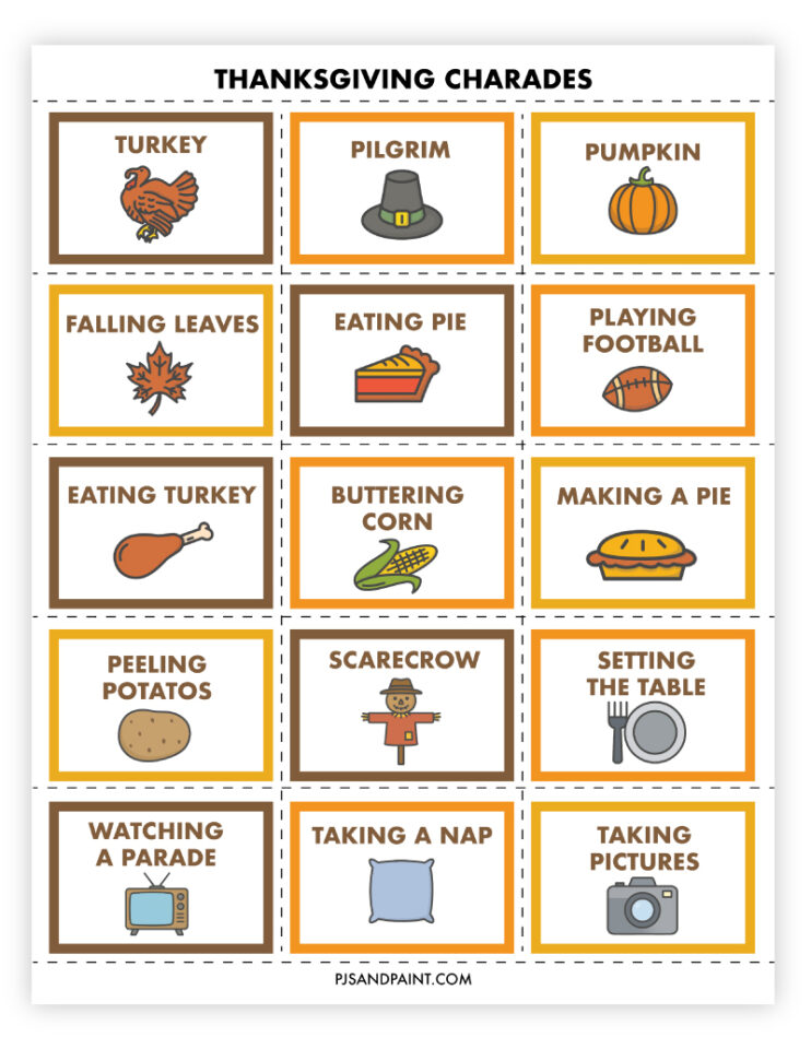 21 Free Printable Thanksgiving Games and Activities