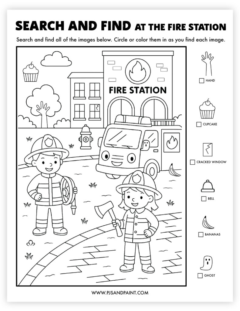 18 Free Printable Search and Find Activities - Pjs and Paint