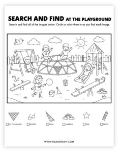 20 Free Printable Search and Find Activities - Pjs and Paint