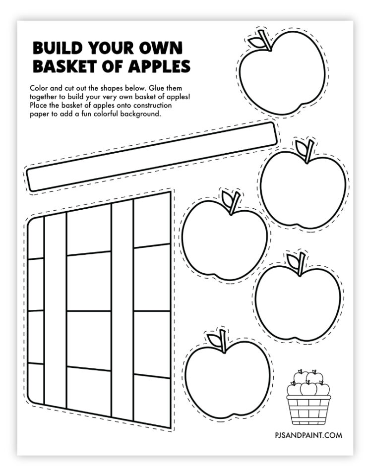 22 Free Printable Fall themed “Build Your Own” Activities - Pjs and Paint