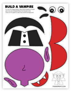 10 Full Color Halloween Themed Cut and Paste Crafts - Pjs and Paint