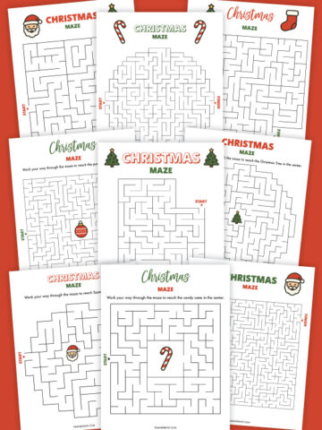 5 Free Printable Christmas Word Searches - Pjs and Paint