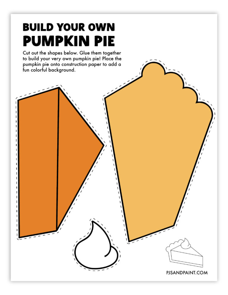 22 Free Printable Fall themed “Build Your Own” Activities - Pjs and Paint