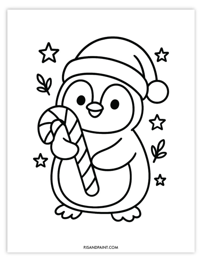 16 Free Printable Christmas Coloring Pages for Kids - Pjs and Paint