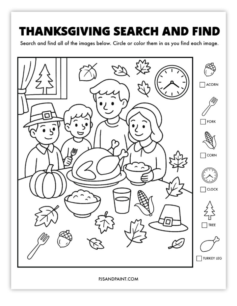 27 Free Printable Thanksgiving Games and Activities