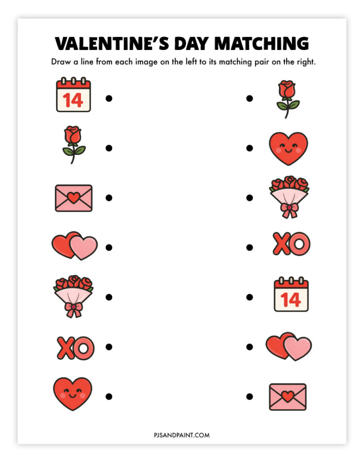 20 Free Printable Valentine's Day Games and Activities - Pjs and Paint
