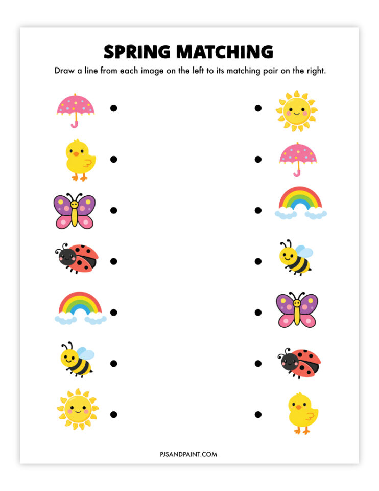 17 Free Printable Spring Games and Activities - Pjs and Paint