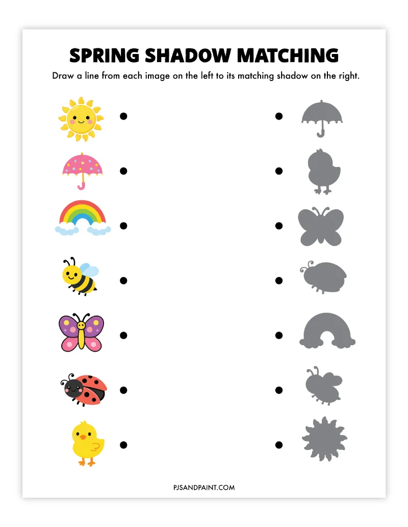 17 Free Printable Spring Games and Activities - Pjs and Paint