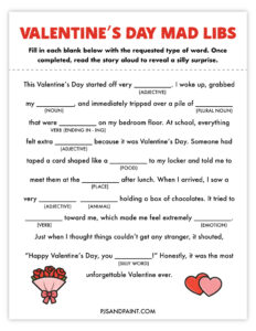 20 Free Printable Valentine's Day Games and Activities - Pjs and Paint