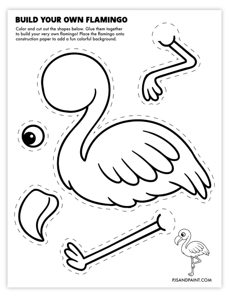 49 Free Printable Build Your Own Animal Crafts - Pjs and Paint